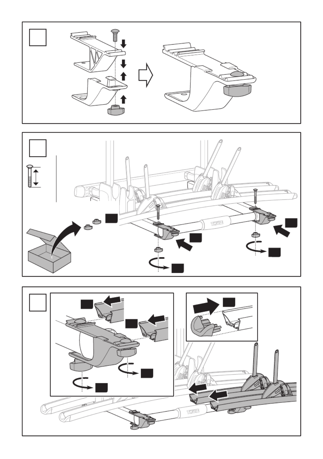 Thule Excellent Elite G2 4th Rail Kit Manual (4 Sider)