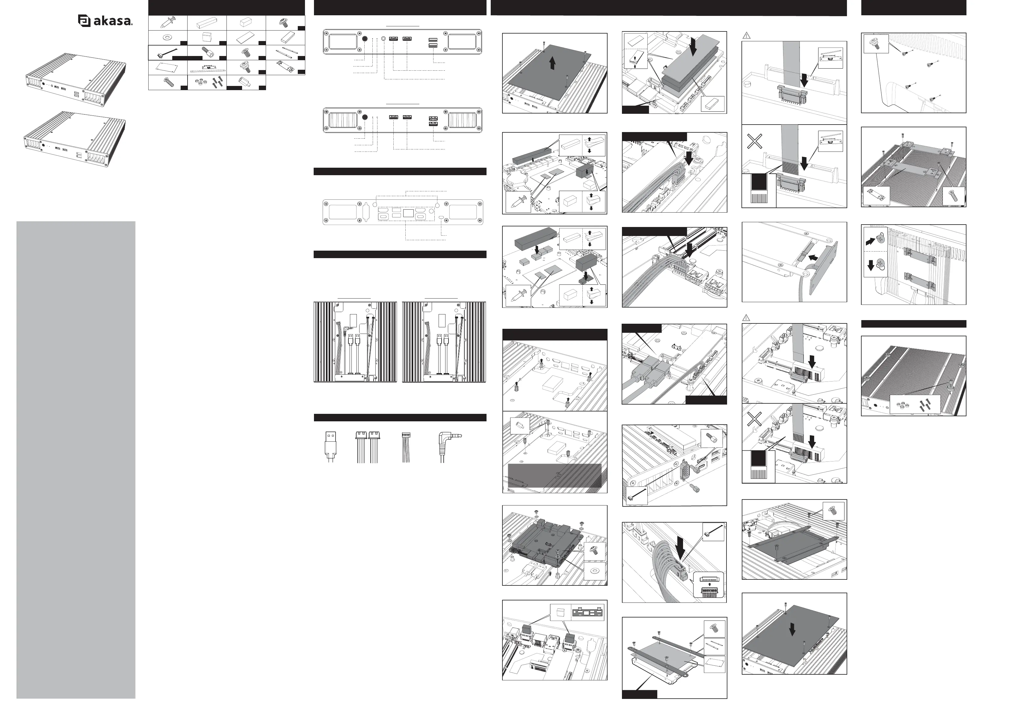 Akasa Plato A-NUC85-M1B Bedienungsanleitung (1 Seiten)