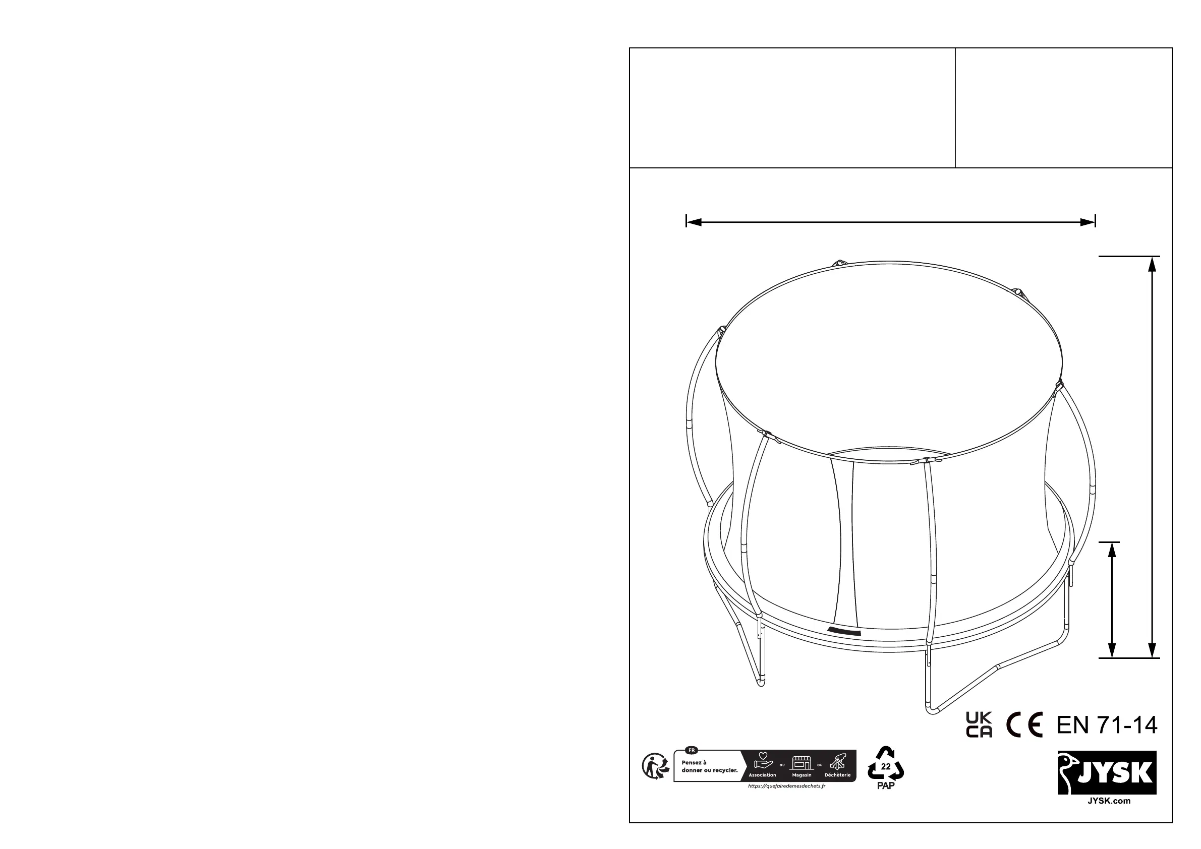 JYSK Falk Bedienungsanleitung (24 Seiten)