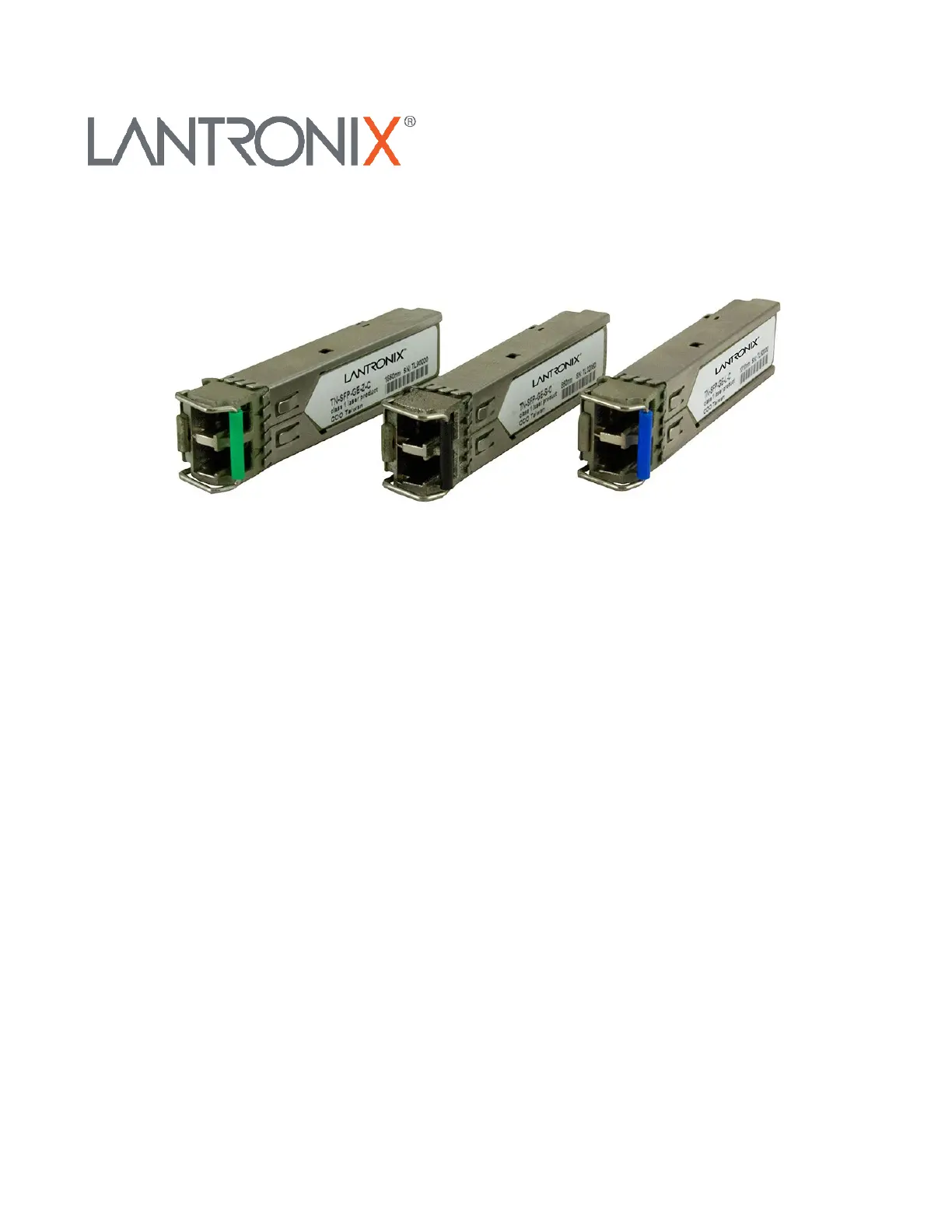 Lantronix TN-SFP-GE-L Bedienungsanleitung (19 Seiten)