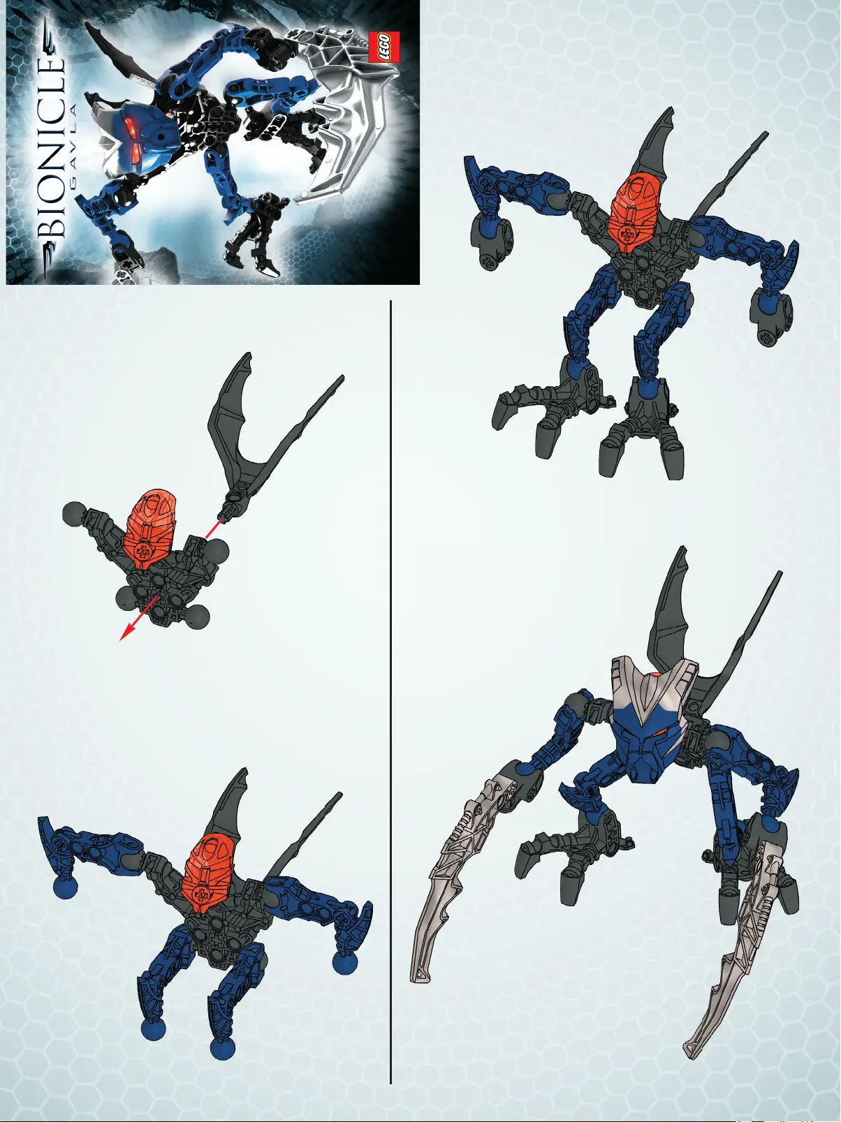 Lego Bionicle 8948 Bedienungsanleitung (2 Seiten)