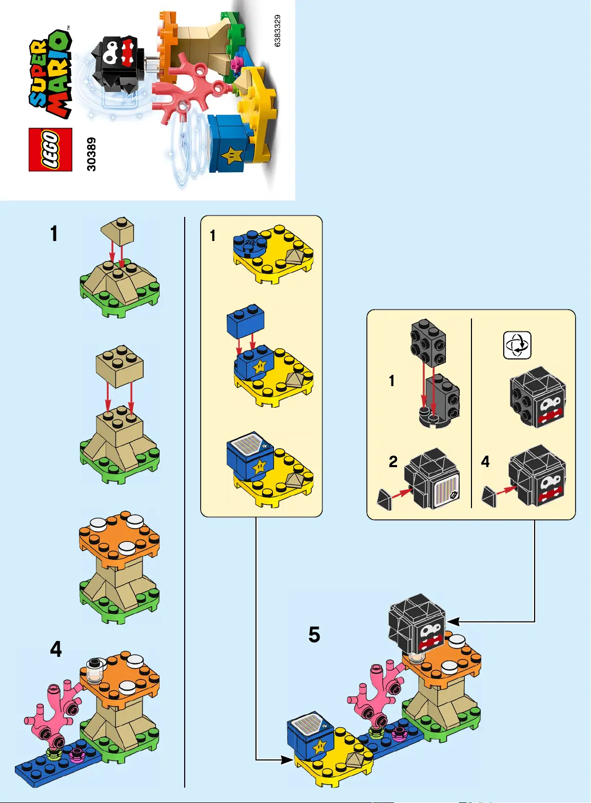 Lego Super Mario 30389 Bedienungsanleitung (2 Seiten)