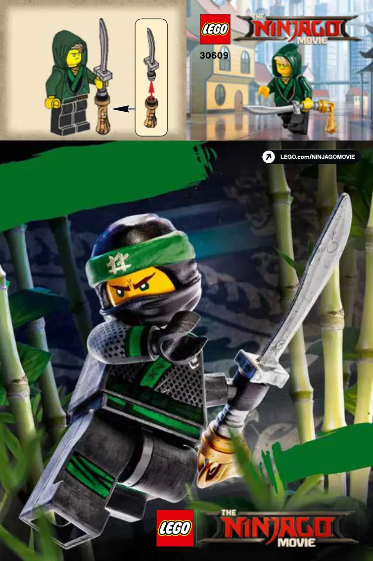 Lego The Ninjago Movie 30609 Bedienungsanleitung (2 Seiten)
