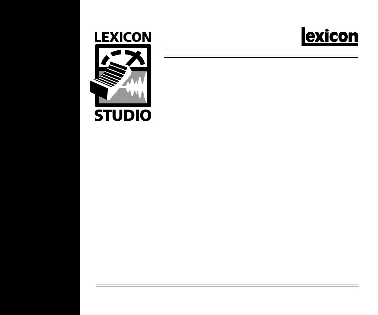 Lexicon Studio Bedienungsanleitung (120 Seiten)
