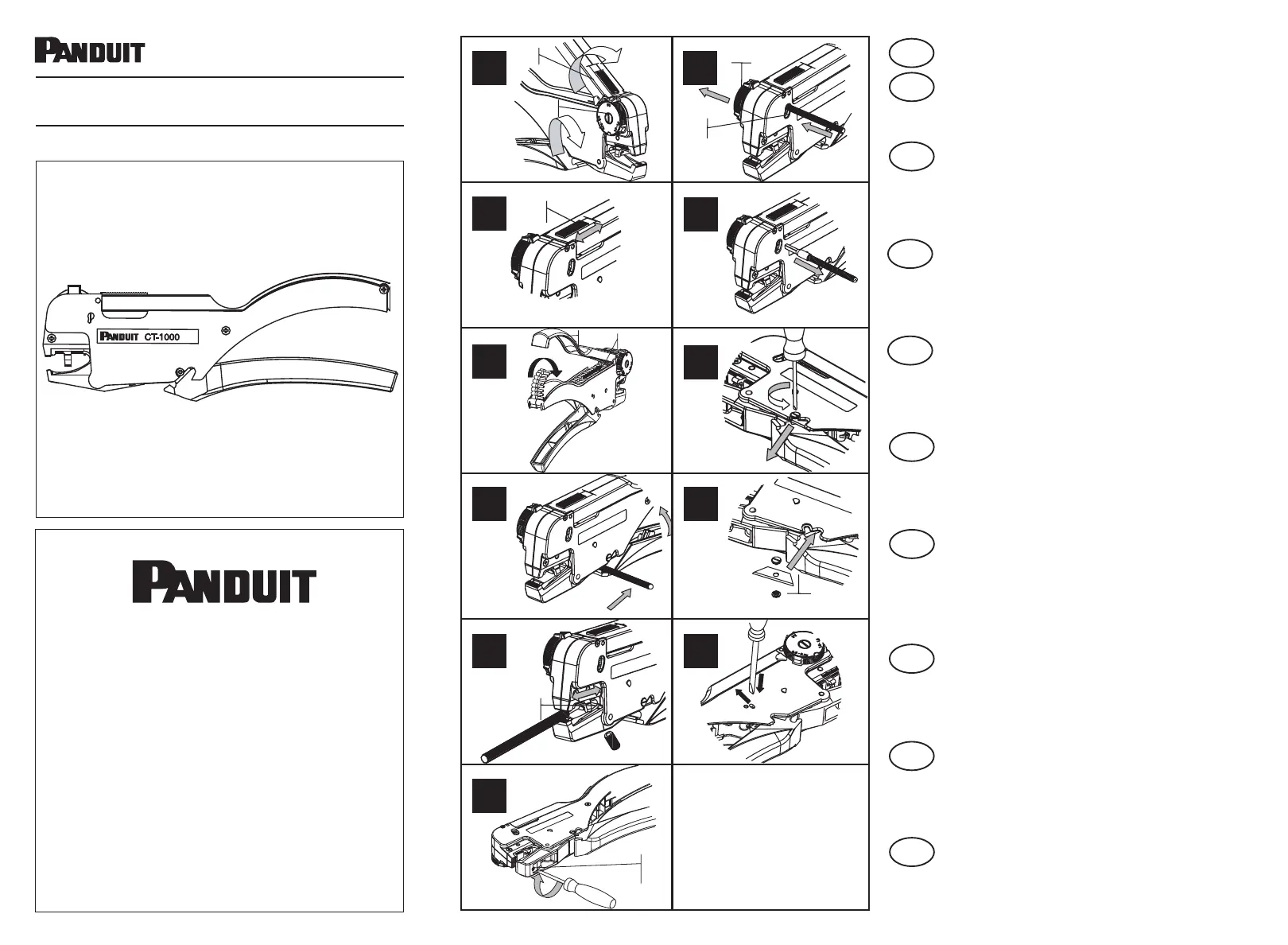 Panduit CT-1000 Bedienungsanleitung (10 Seiten)