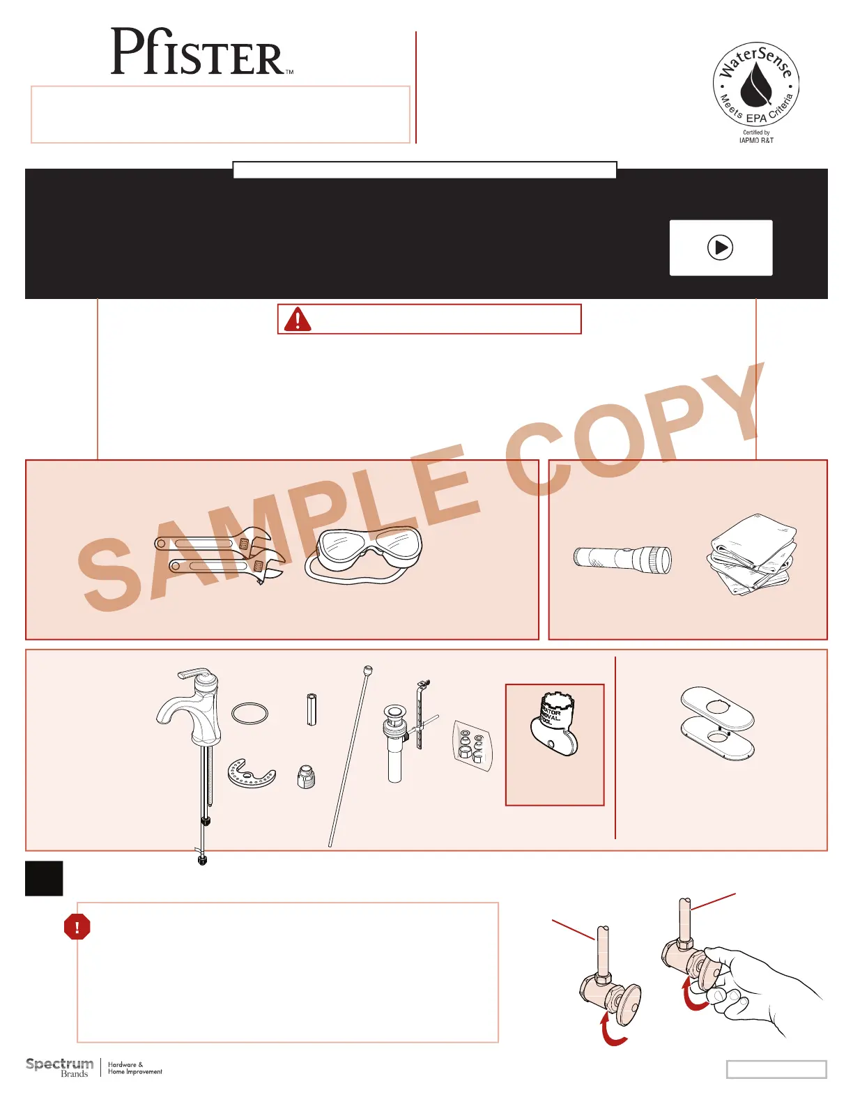 Pfister Arterra LG42-DE0D Bedienungsanleitung (7 Seiten)