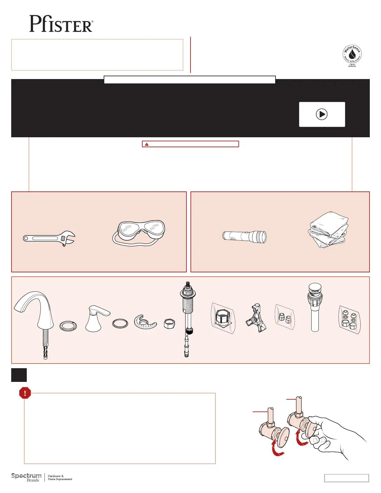 Pfister Weller LG49-WR0K Bedienungsanleitung (8 Seiten)