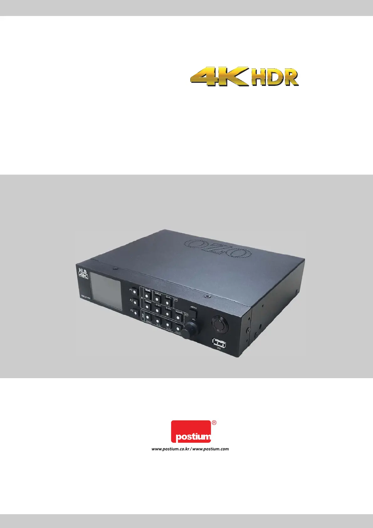 Postium HLB-4K Bedienungsanleitung (17 Seiten)