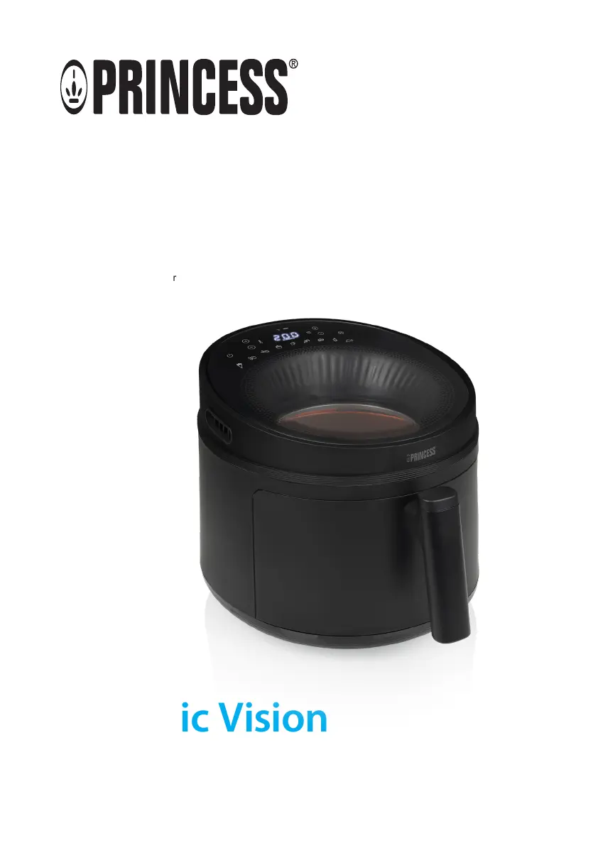 Princess Cyclonic Vision Airfryer 182270 Bedienungsanleitung (48 Seiten)