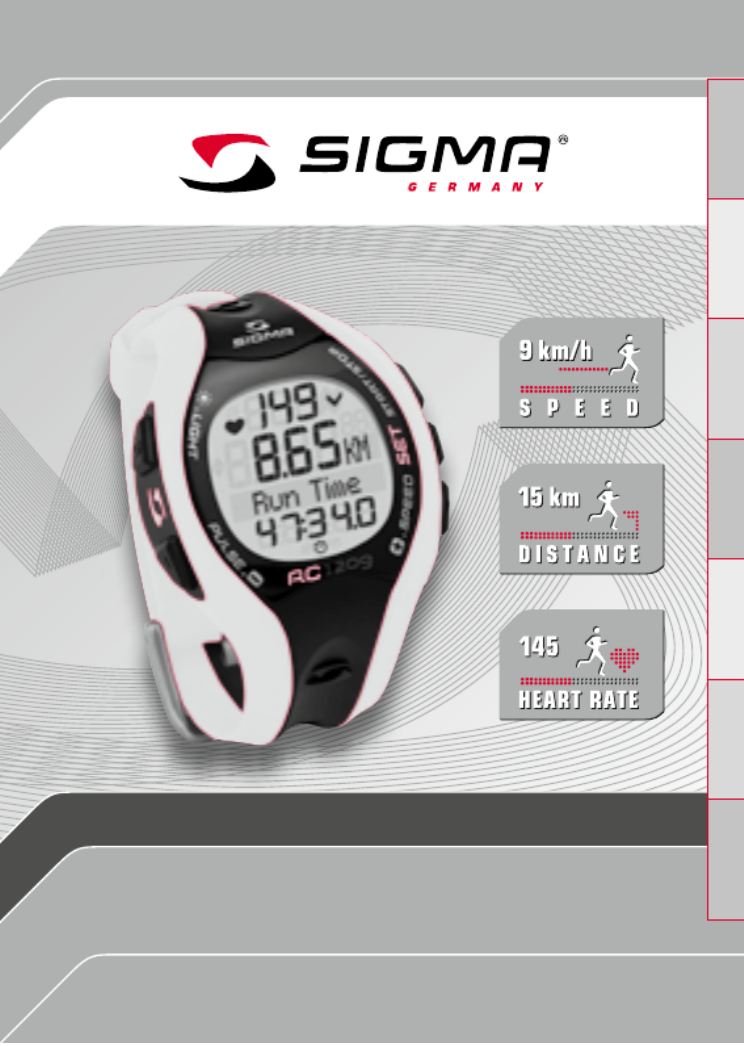 Sigma RC 12.09 Bedienungsanleitung (240 Seiten)