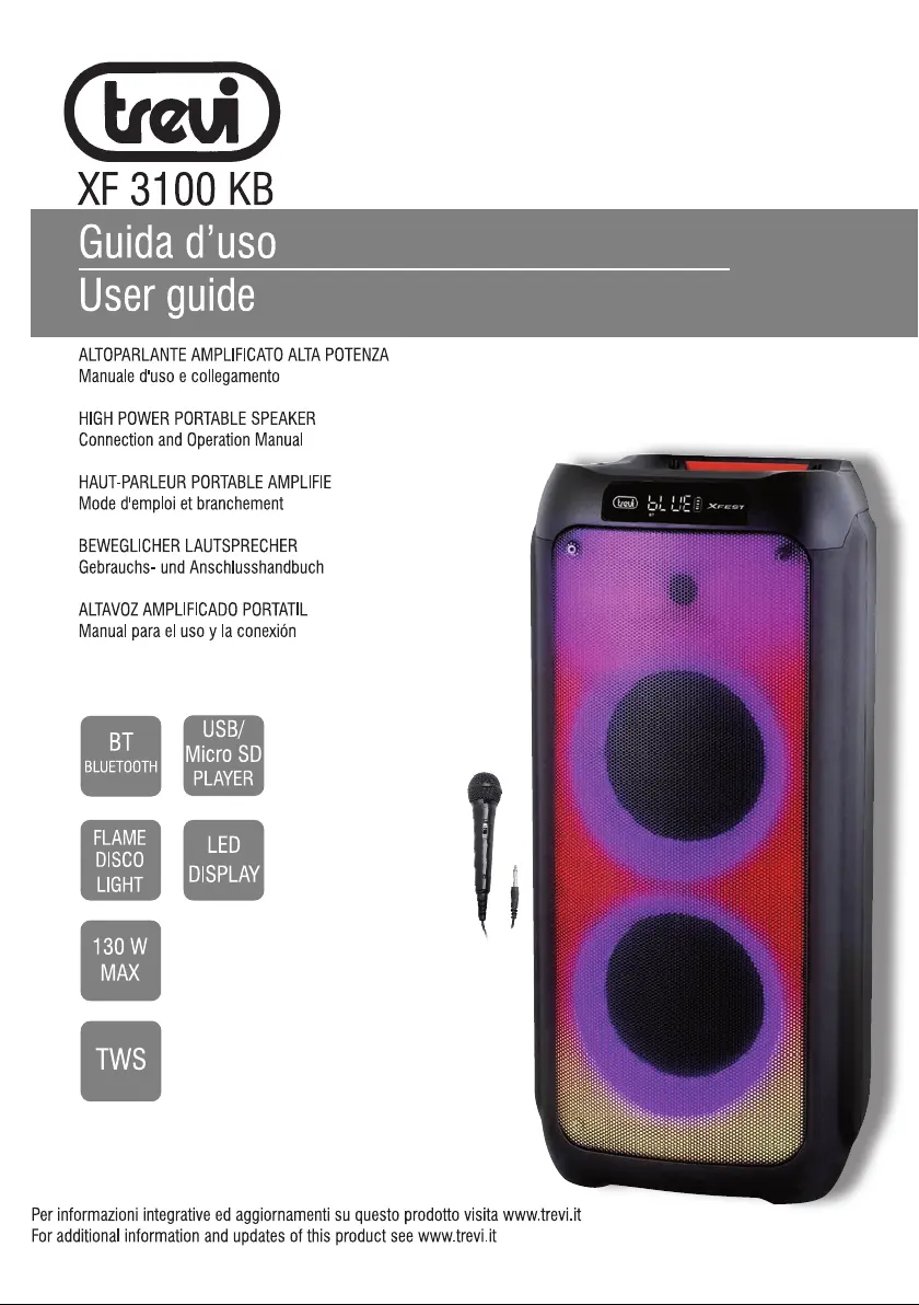 Trevi KF 3100 KB Bedienungsanleitung (36 Seiten)