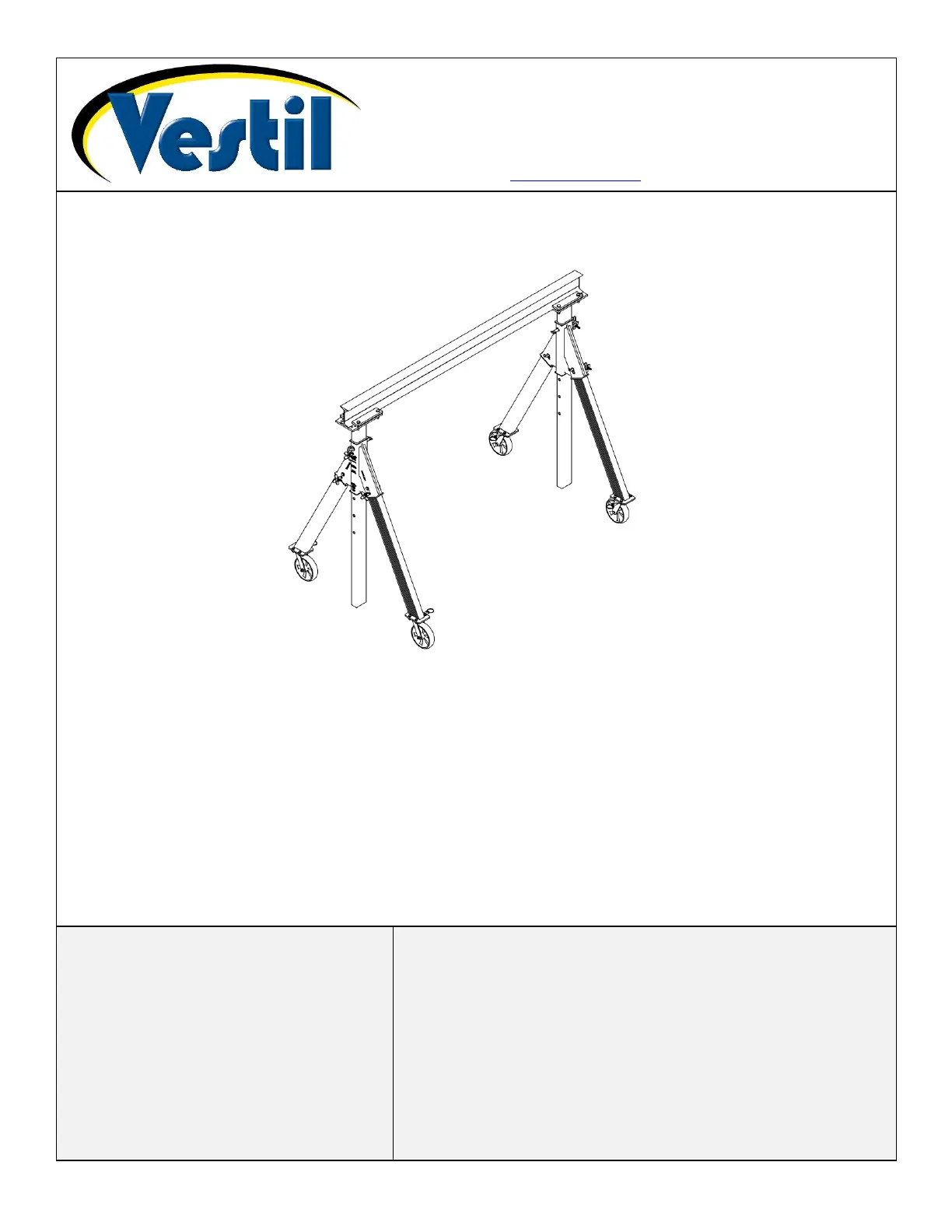 Vestil AHA-6-8-12 Bedienungsanleitung (24 Seiten)