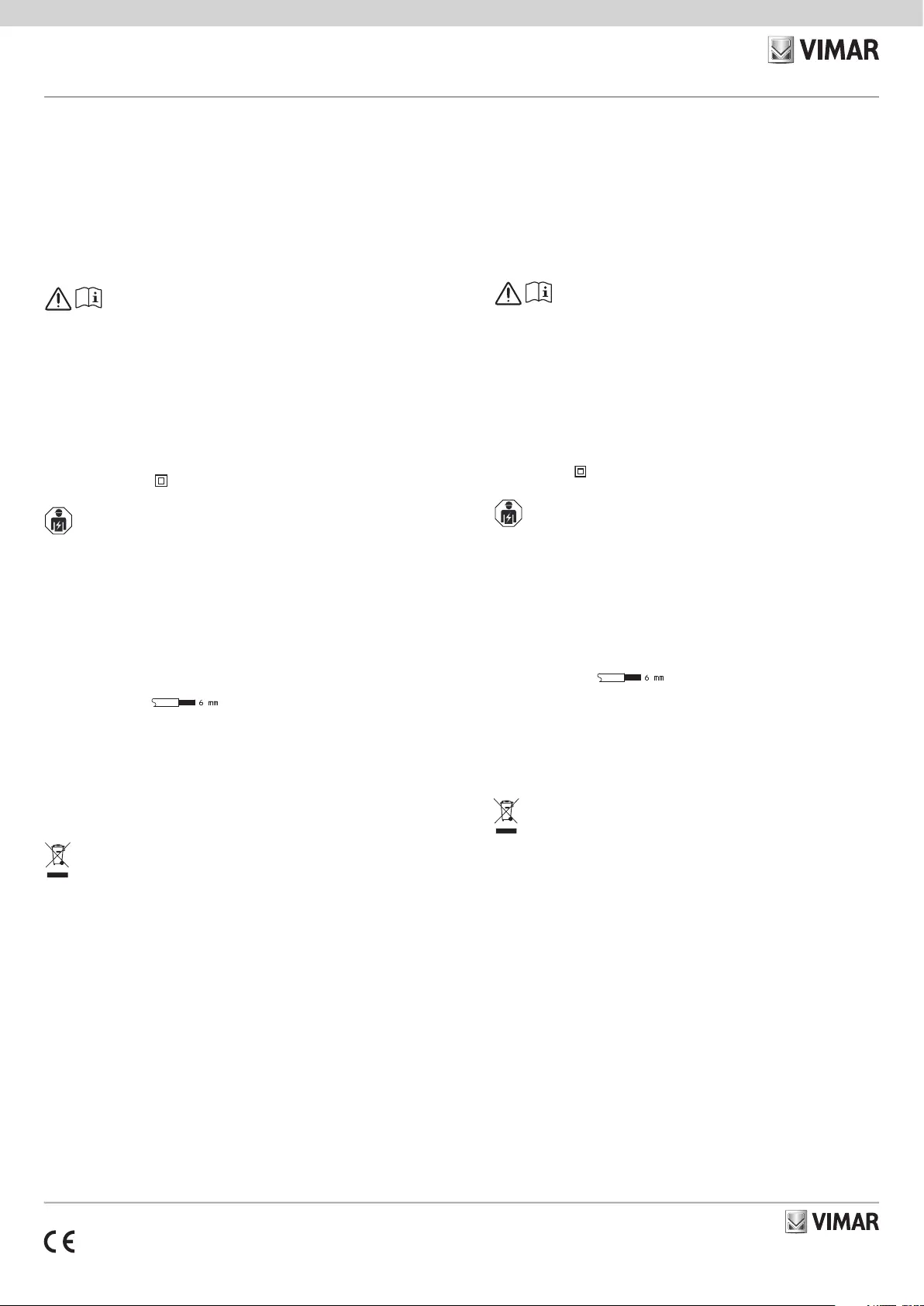 Vimar 30292.ACG Bedienungsanleitung (4 Seiten)