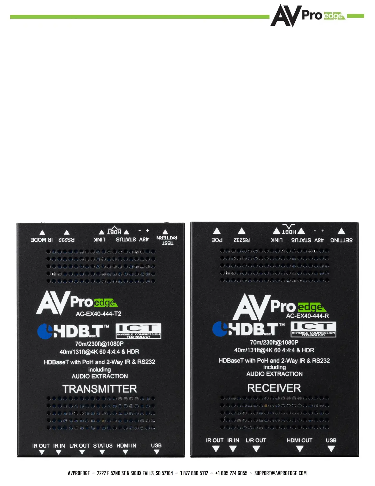 AVPro Edge AC-EX40-444-KIT Handleiding (20 Pagina's)