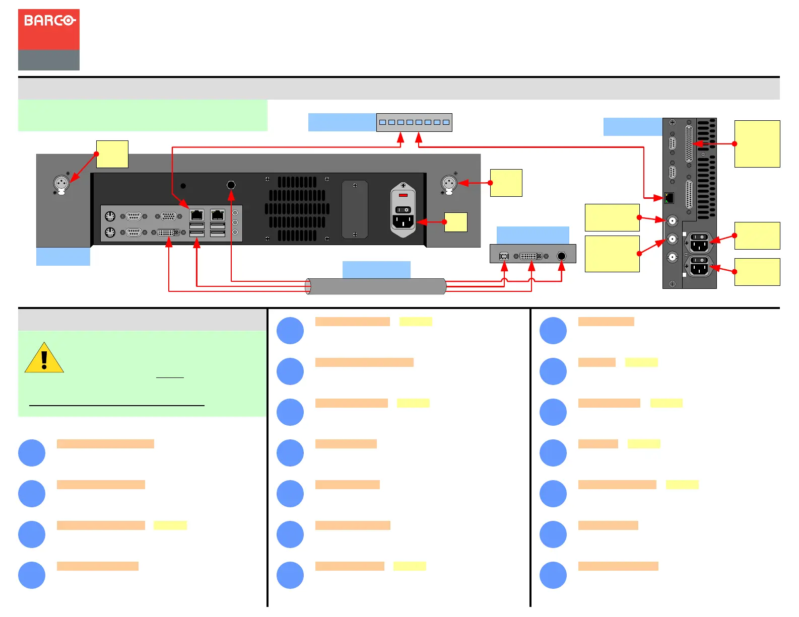Barco FSN-1400 Handleiding (4 Pagina's)