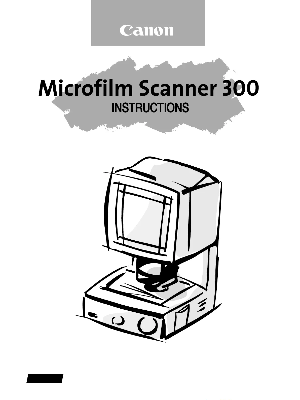 Canon Microfilm Scanner 300 Handleiding (52 Pagina's)