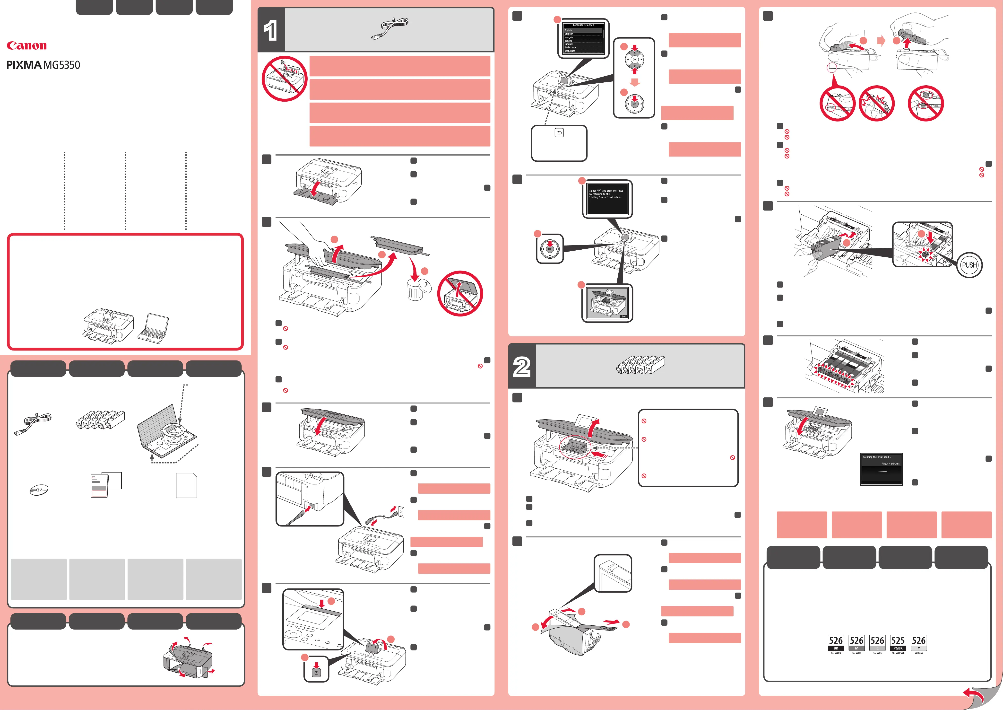 Canon PIXMA MG5340 Handleiding (2 Pagina's)