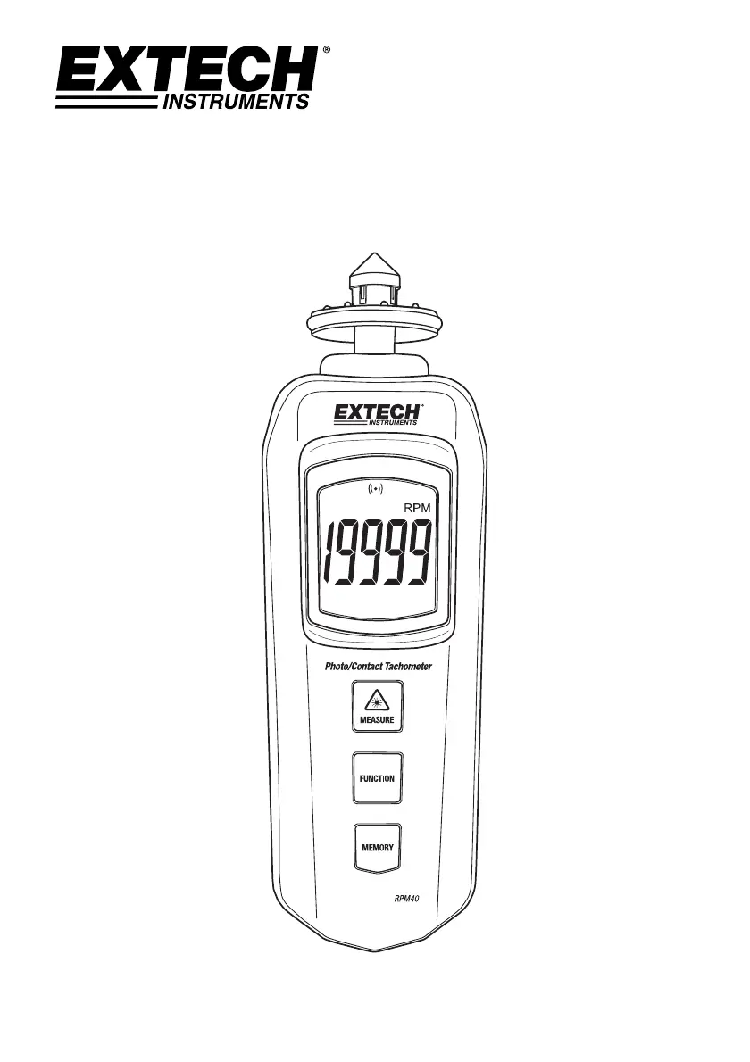 Extech RPM40 Handleiding (6 Pagina's)