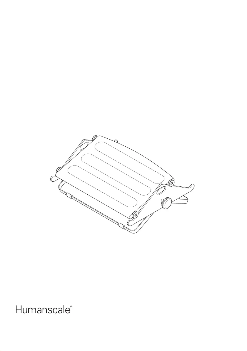Humanscale Foot Rest 300 Handleiding (8 Pagina's)