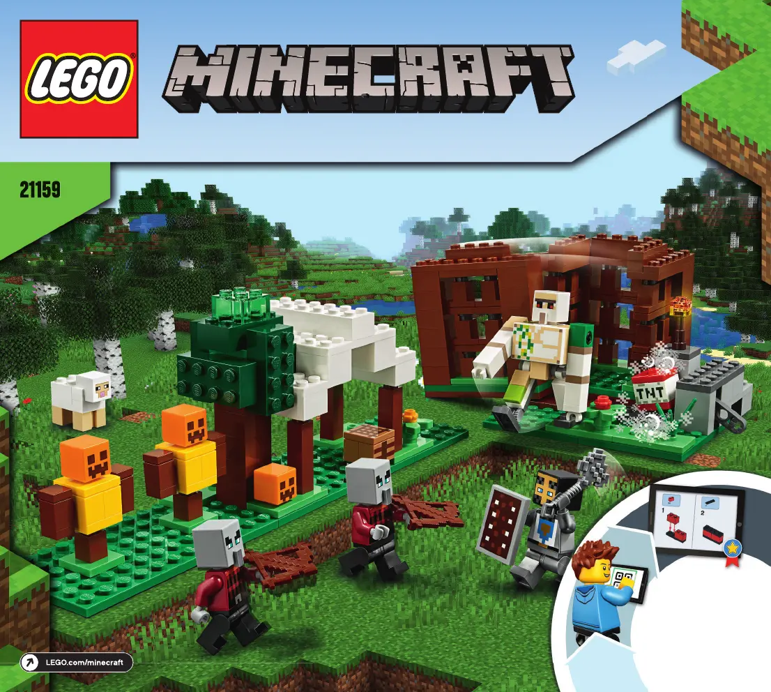 Lego Minecraft 21159 Handleiding (68 Pagina's)