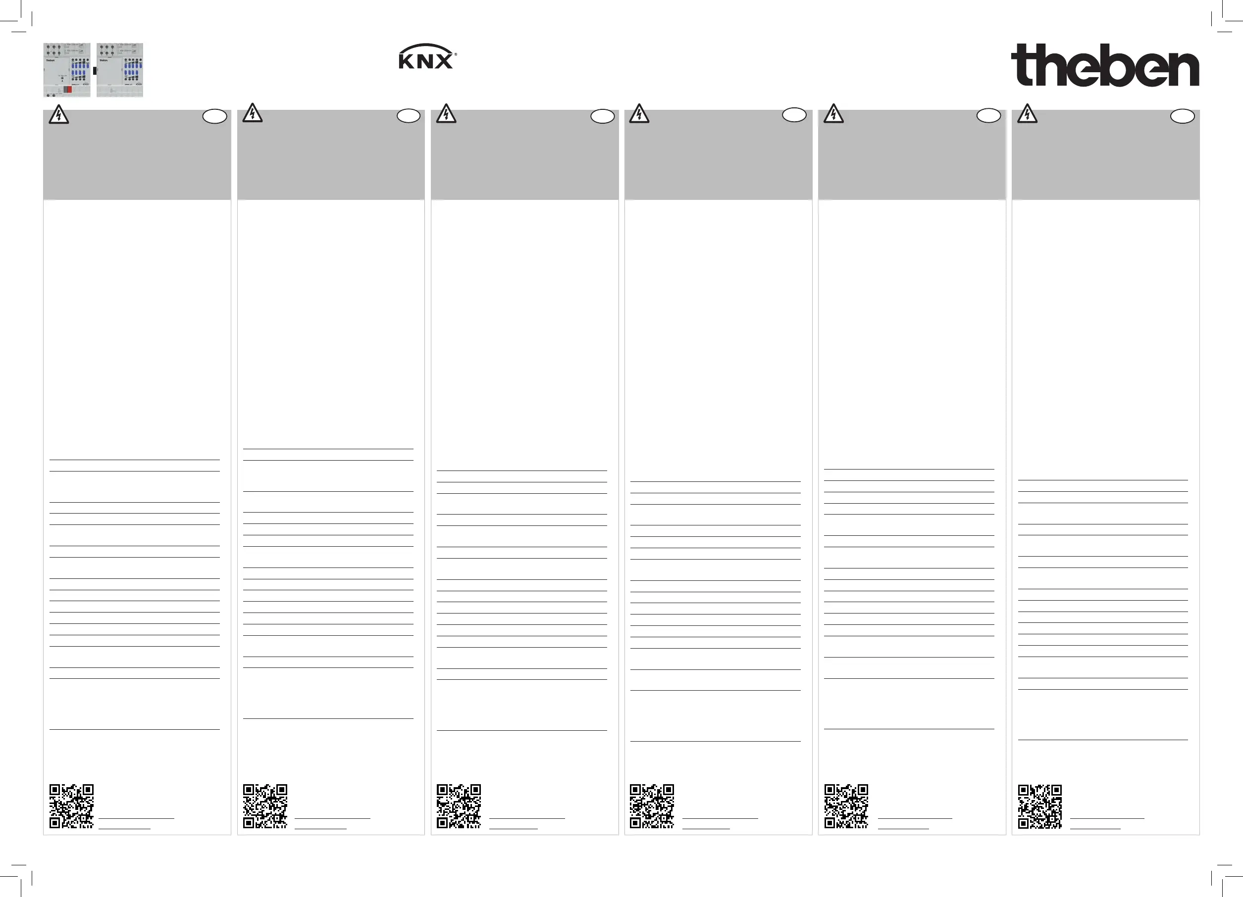 Theben DMG 2 T KNX Handleiding (4 Pagina's)